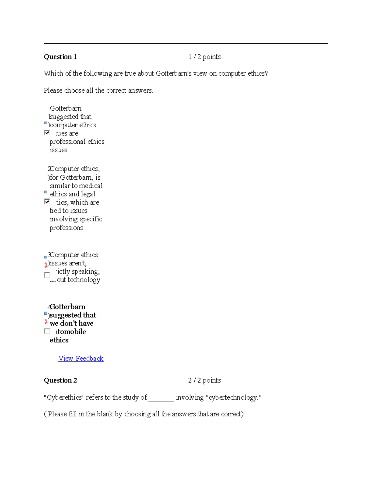 PHL Chapter ONE QUIZ - Question 1 1 2 points Which of the following are ...