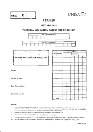 PES3701 Memo 2020 - MEMO - PES3701 - Unisa - Studocu
