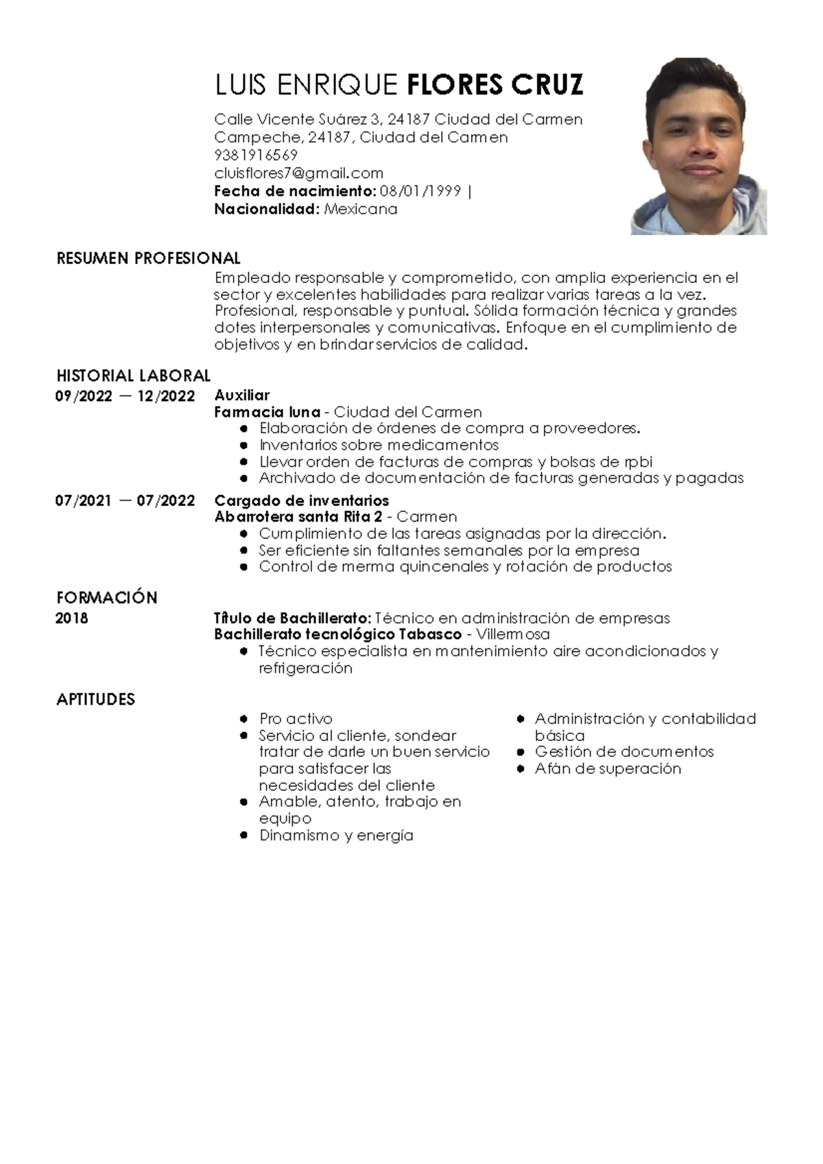 Cirio violeta - Sencillo - RESUMEN PROFESIONAL HISTORIAL LABORAL ...