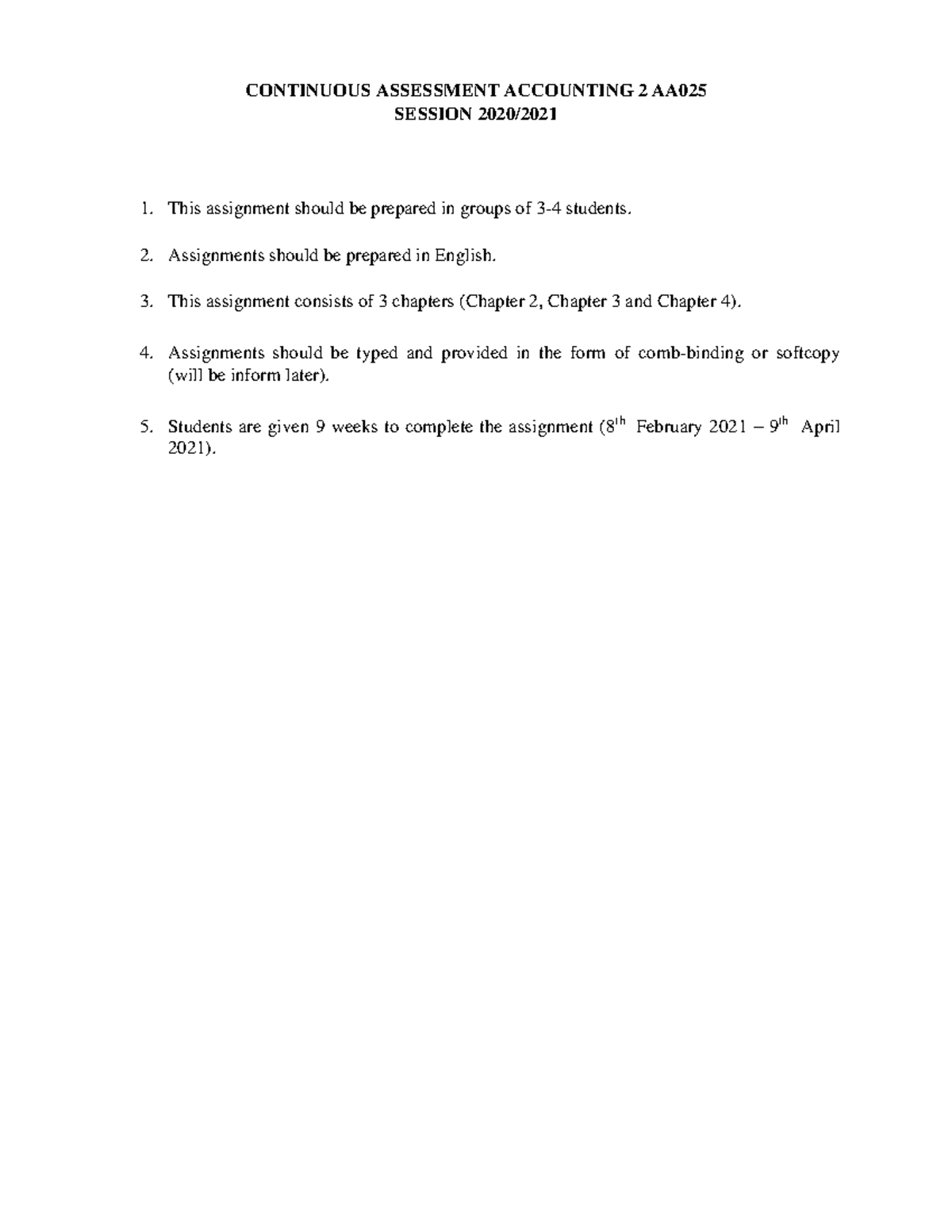 Assign Group ACC - about accounting - CONTINUOUS ASSESSMENT ACCOUNTING ...