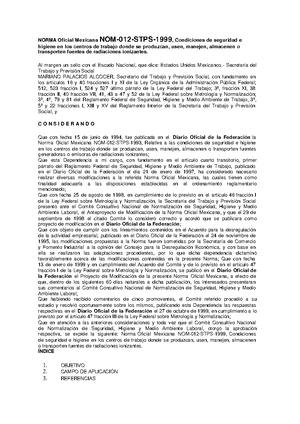 Stps023 - nom - Compendio de Normas Oficiales Mexicanas STPS NOM-023 ...