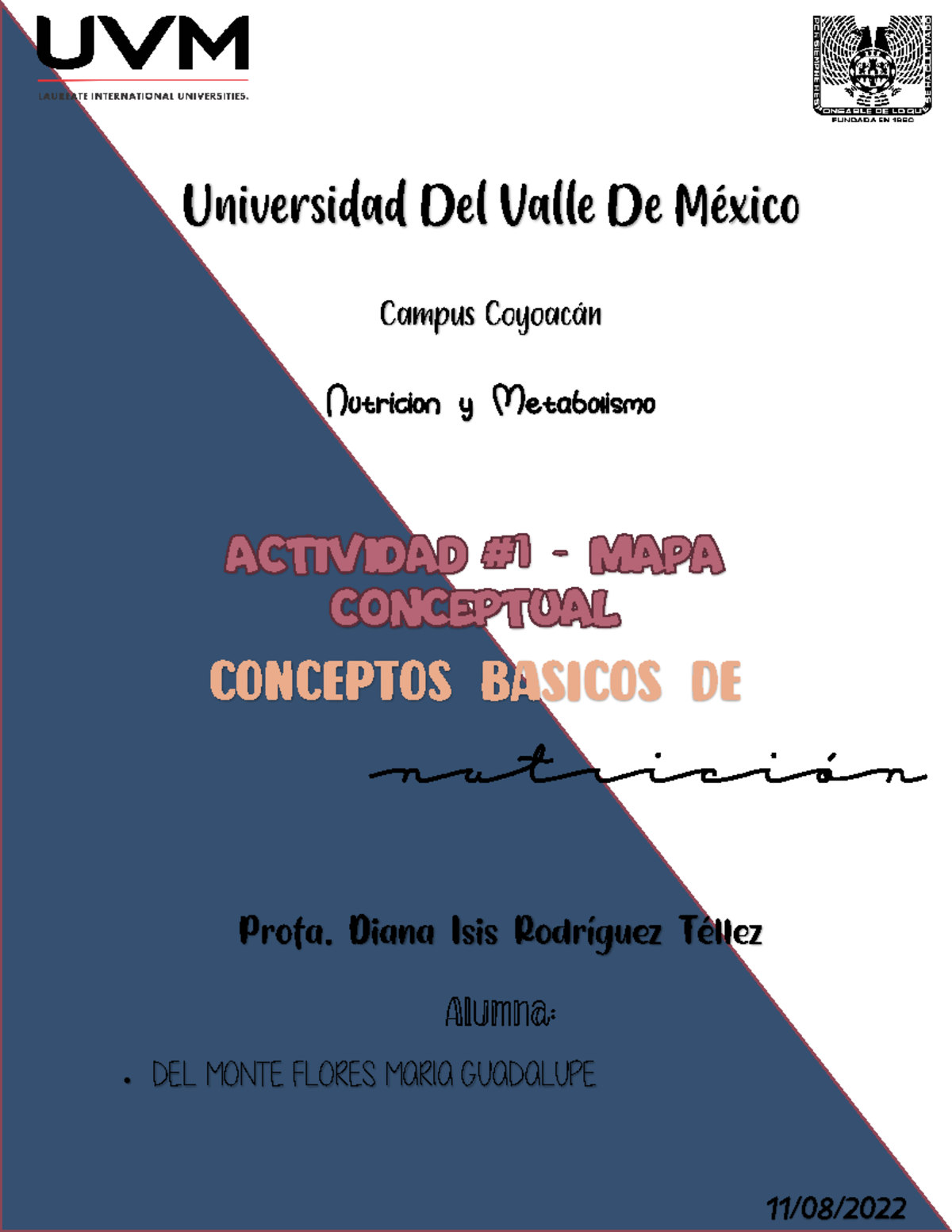 A 1 Mgdmf Actividad 1 De La Materia De Nutricion Y Metabolismo De La