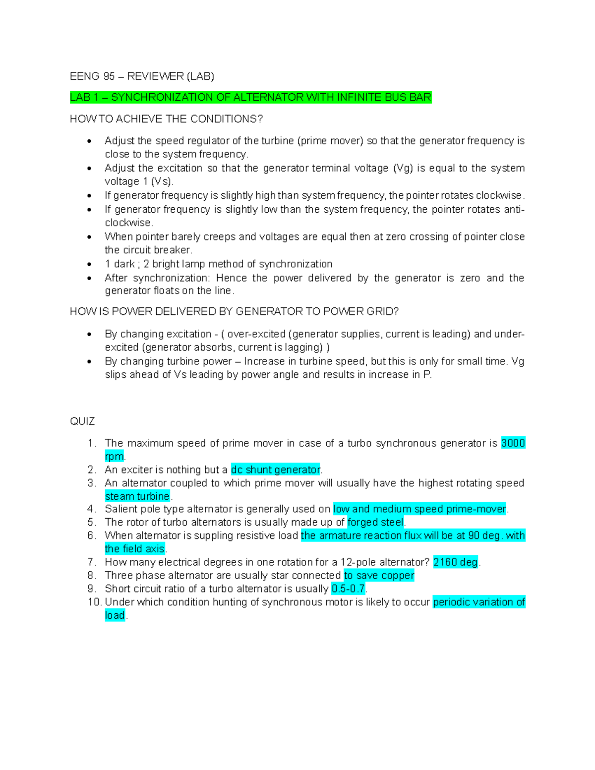 EENG 95 LAB Reviewer - This is very helpful to engineering students ...