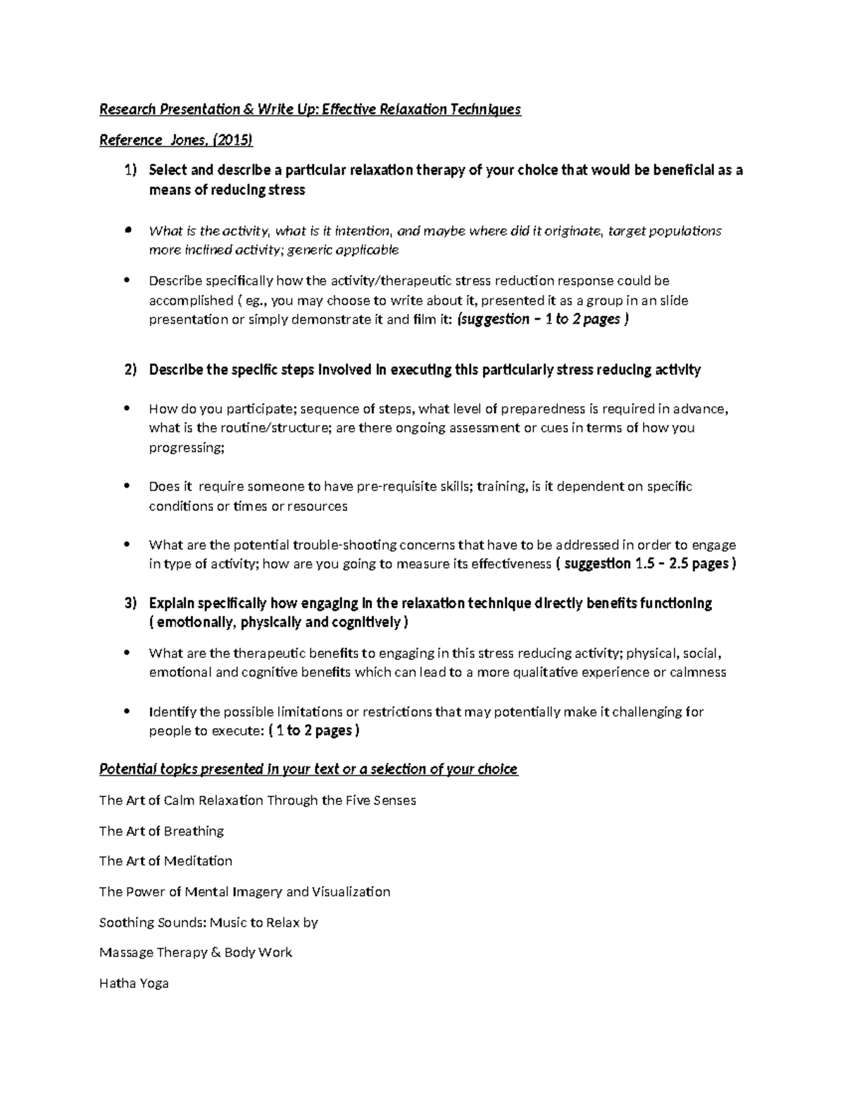 Updated Research Presentation Outline - Research Presentation & Write ...