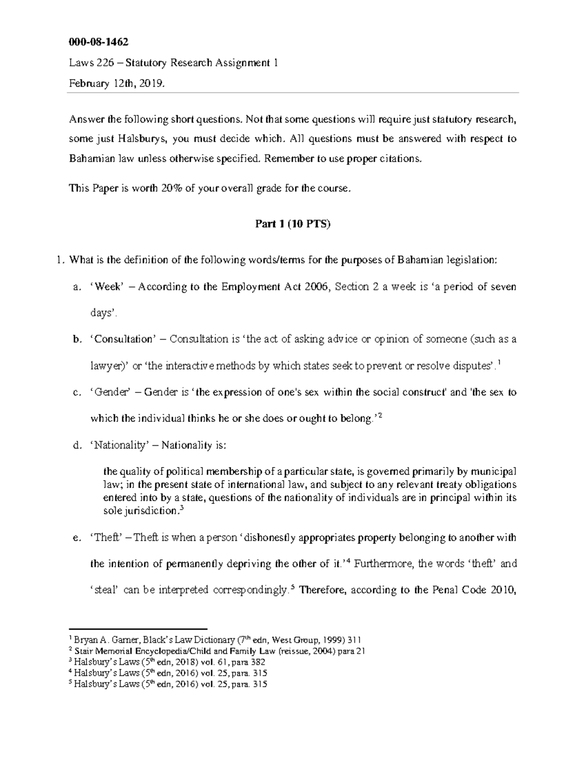 Statutory Interpretation(Assig 1, Guide) - Warning: TT: undefined function: 32 Laws 226 ...