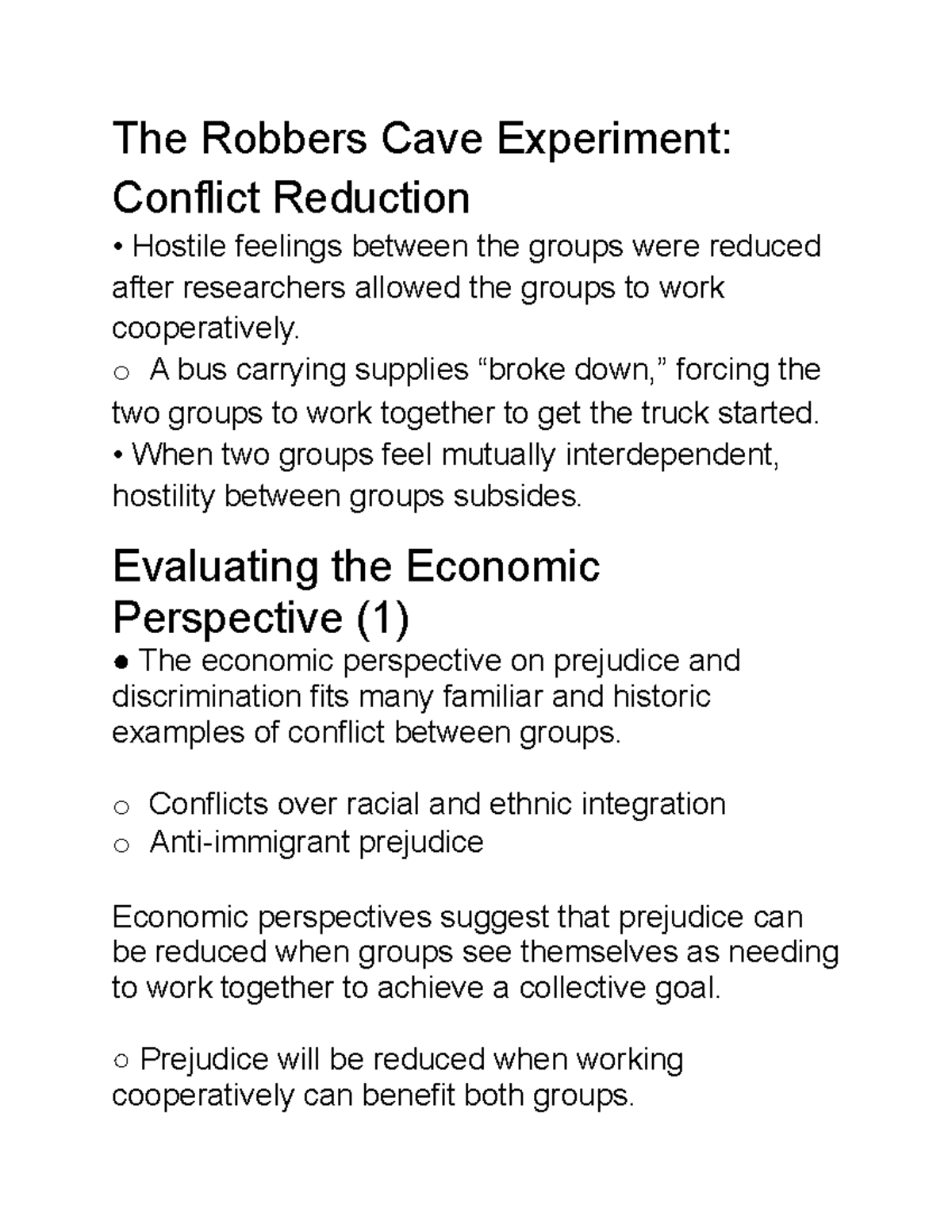 Social Psych 11 - The Robbers Cave Experiment: Conflict Reduction ...