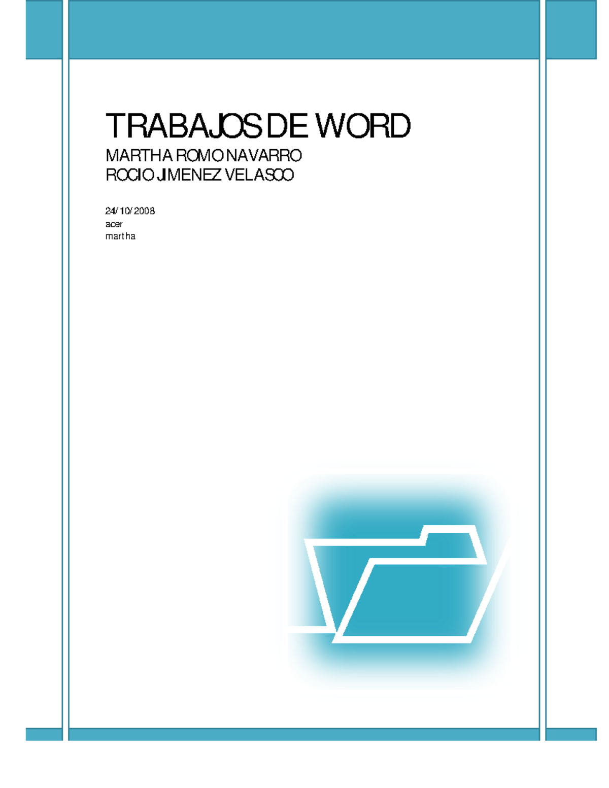 WORD1 1 - Guia para realizar trabajos en word - TRABAJOS DE WORD MARTHA ...
