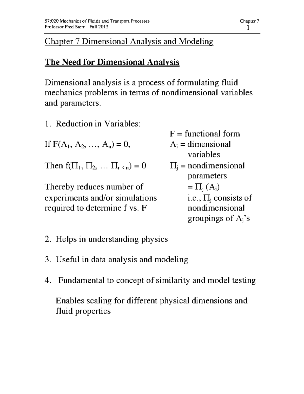 Chapter 7 08-20-2013 - Dimensional analysis notes for mathematical ...