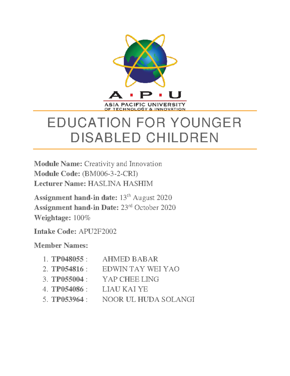 CRI-Assignment Sample - computing and it in the workplace - Asia ...