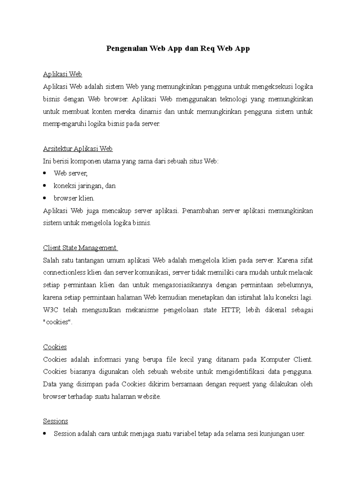 Pengenalan Web App dan Req Web App - Pengenalan Web App dan Req Web App ...