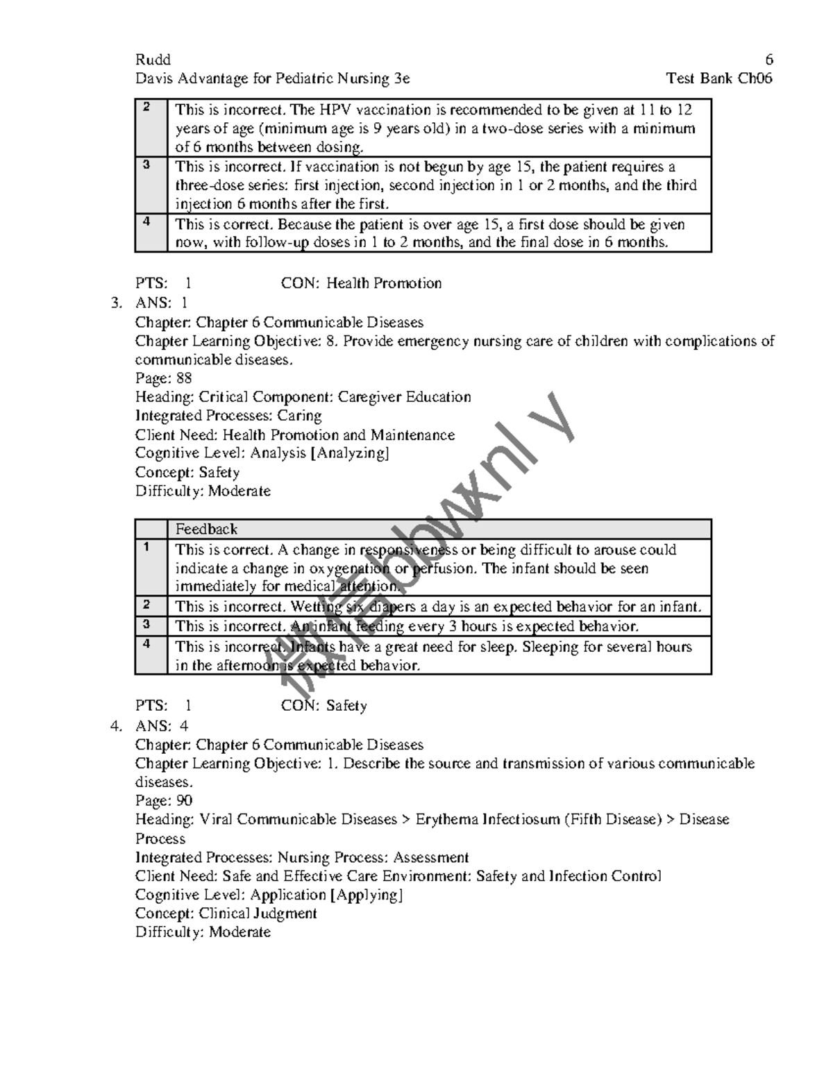 Test bank pediatric nursing critical components of nursing care 3rd ...