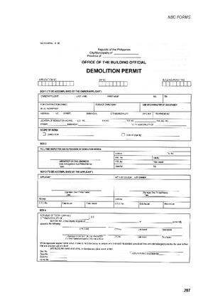 NBC Forms part 4A (FOR NPO) - Architectural Design 10 Lec - NBC FORMS ...