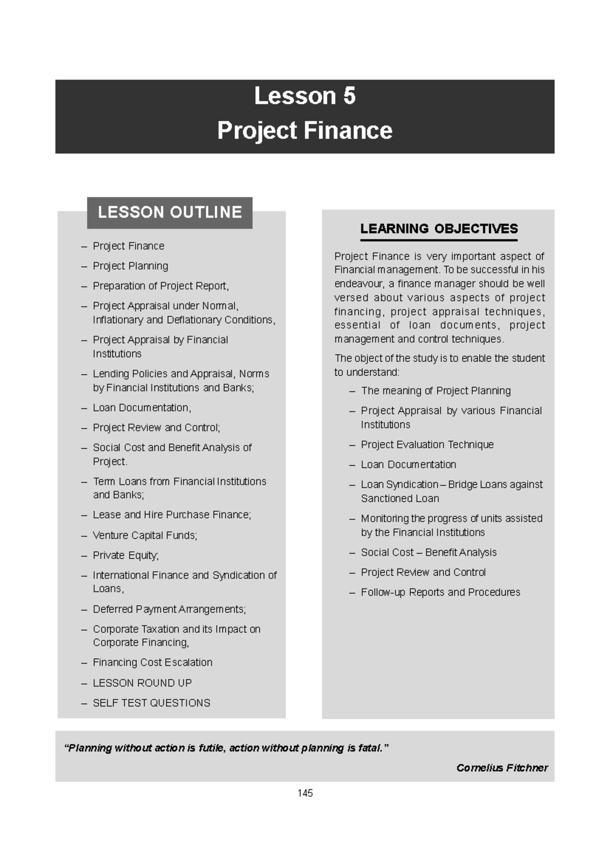 Project Finance - ITS LECTURE NOTES - Bachelor of commerce (bcom) - Studocu