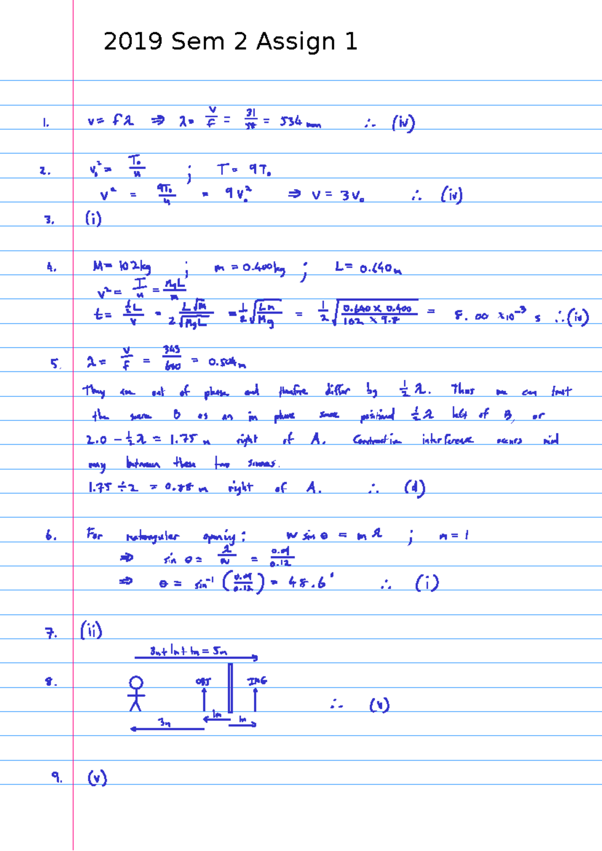 2019 sem2 assign 1 - Tutorial letter - 2019 Sem 2 Assign 1 V 31 1, F2 f J34 mm (iv) 2. Ti n 9To ...