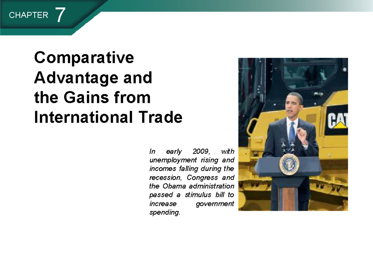 Ch-7-Gains from Trade - Summary Macroeconomics - CHAPTER 7 Comparative ...