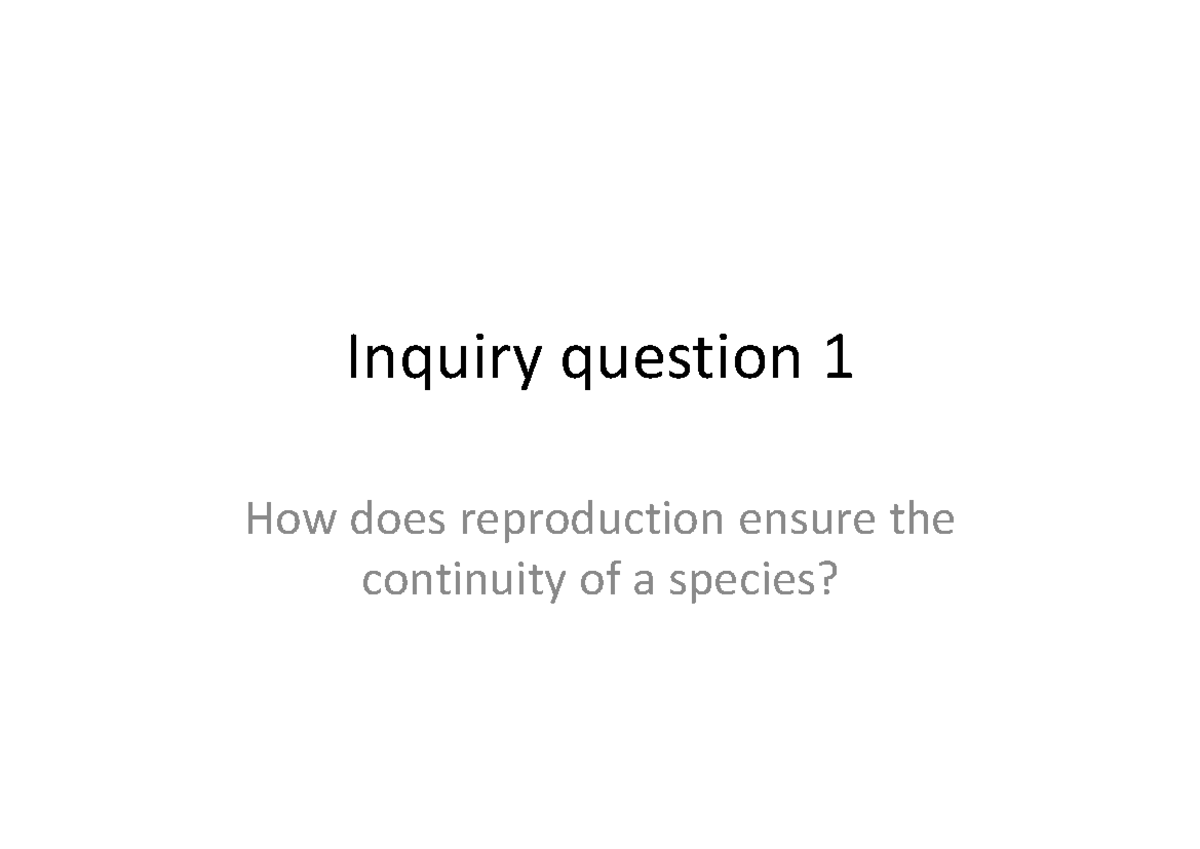 2024 Module 5 Inquiry Question 1 - Inquiry question 1 How does ...
