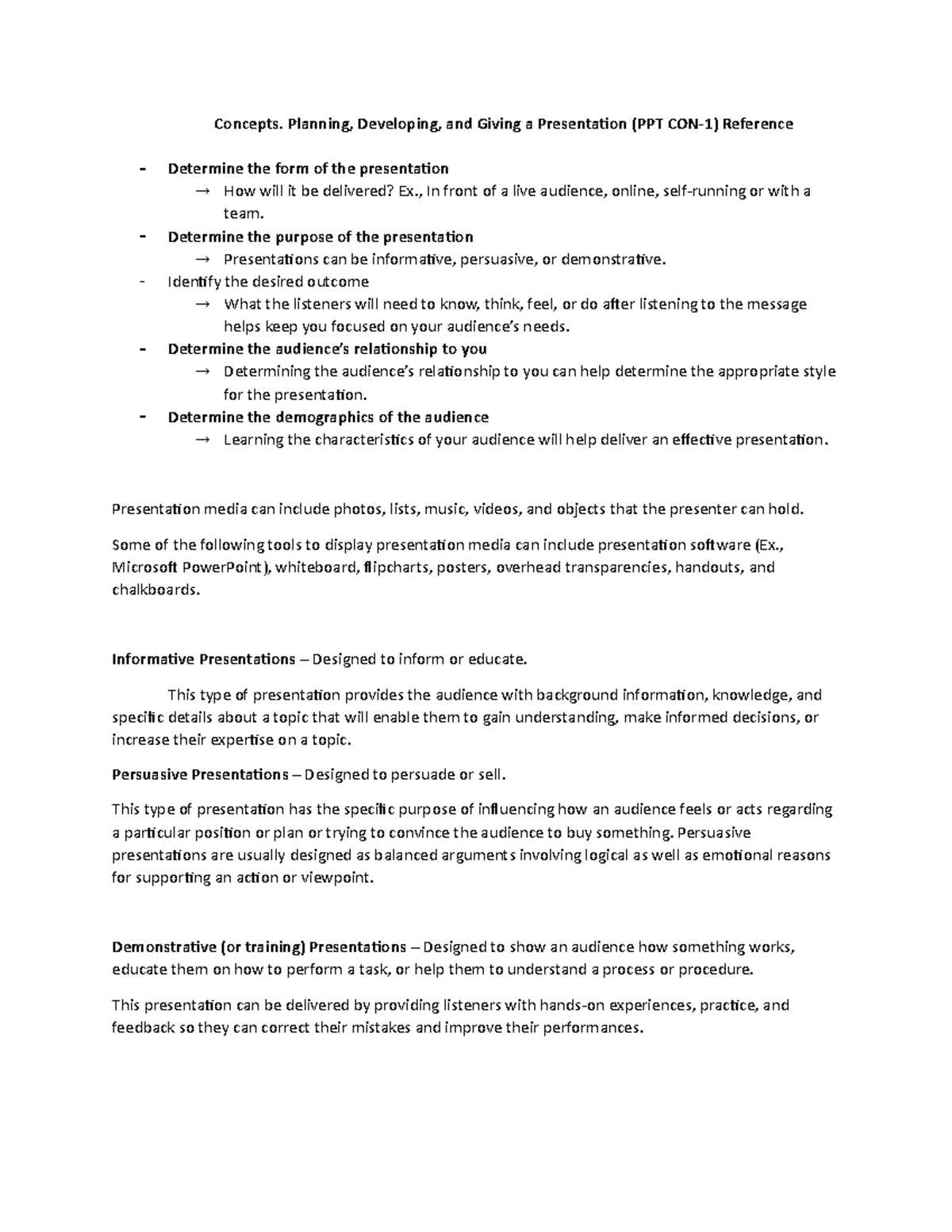 F22 CAPA1142 - Notes Pres - Concepts. Planning, Developing, and Giving ...