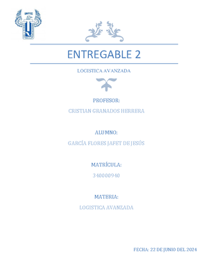 Entregable 1 JUAN Labastida Logistica Avanzada - Un gerente de ...