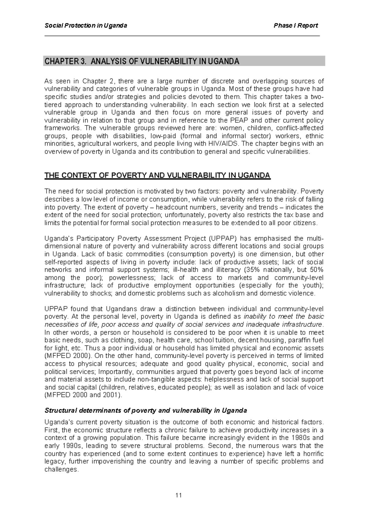 Uganda Ch 3 - Class note of an overview of the course outline - CHAPTER ...