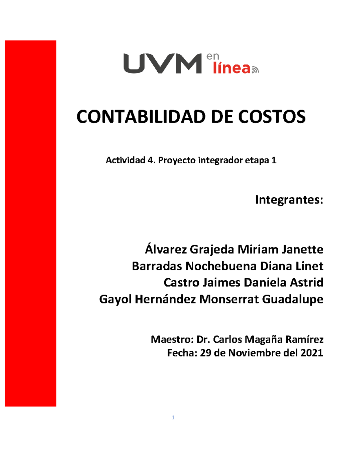 A#4 DACJ - Contabilidad de costos - UVM - Studocu