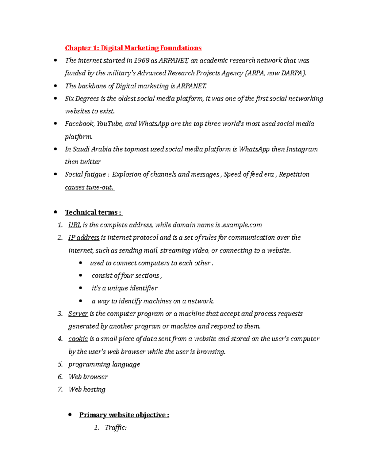 Digital Marketing Midterm Summary - Chapter 1: Digital Marketing ...