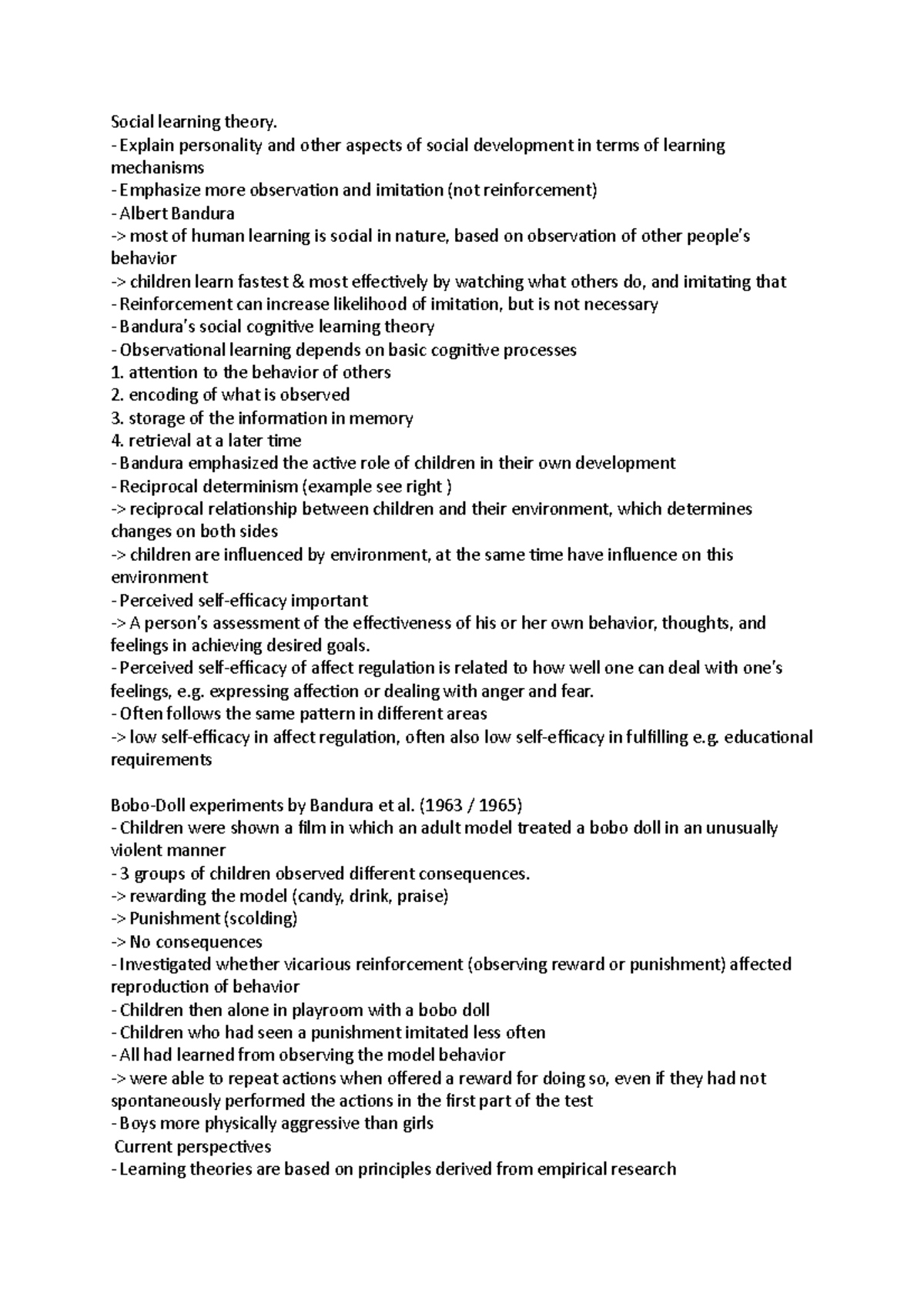 Social learning theory - Explain personality and other aspects of ...