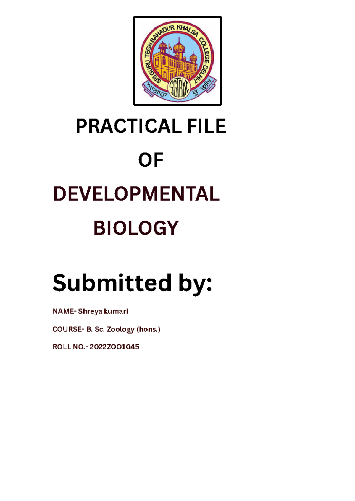 Practical FILE 20240502 180352 0000 - Bsc(h) Zoology - PRACTICAL FILE ...
