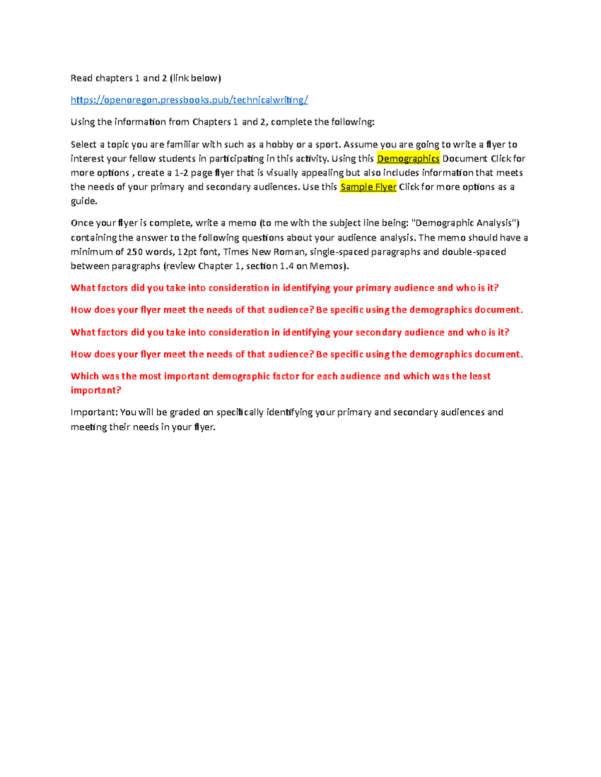 TW Lesson 1 Instructions - Read chapters 1 and 2 (link below) - Studocu