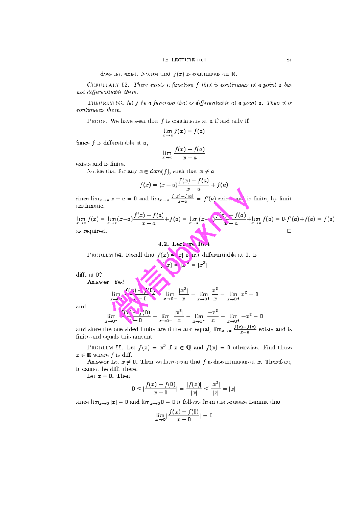 Math 312 Lecture notes 11 - LECTURE 10 23 does not exist. Notice that f ...