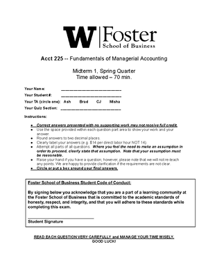 Equations - Module 1 Manufacturing (Product) Cost = DM + DL + MOH Prime ...