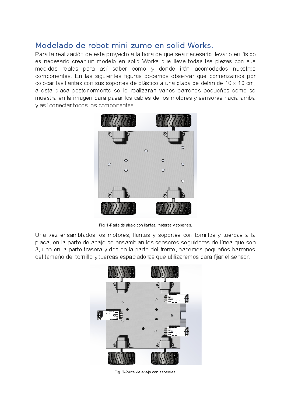 Modelo de robot zumo en solidworks Introduccion - Modelado de robot ...