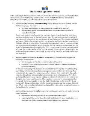 Psy 315 final project milestone one - Nicole Haga Southern New ...