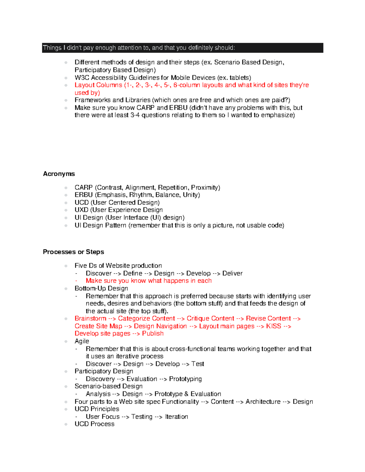 C773 UID - UID (User Interface Design Notes) - Things I didn't pay ...