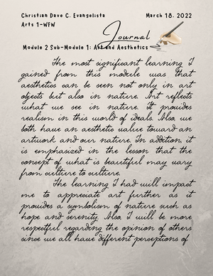 ARTS Alice Guillermo Module - ALICE GUILLERMO: REPRESENTATIONAL ART IN ...