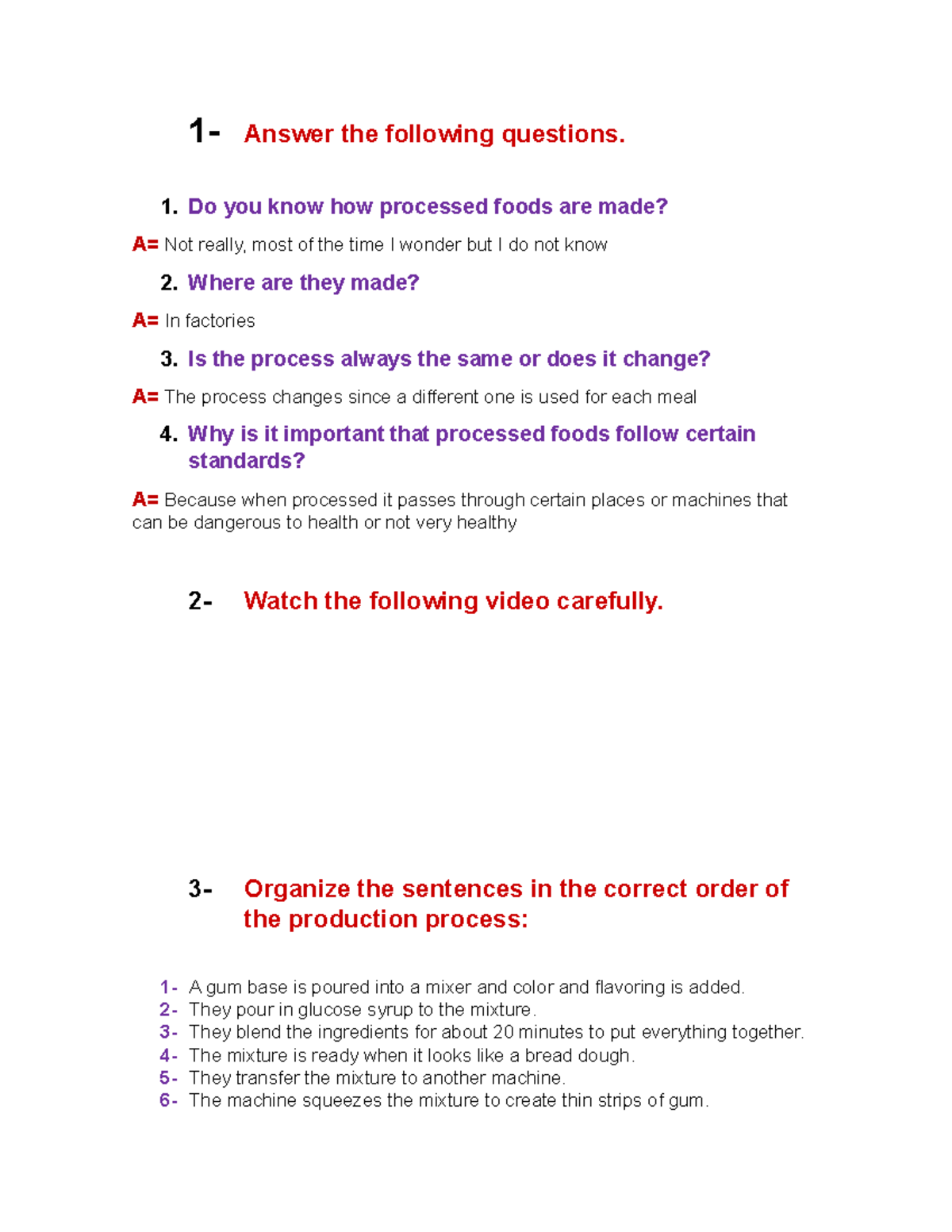 Topic 13 - Activity 13 - Inglés nivel tres - 1- Answer the following ...