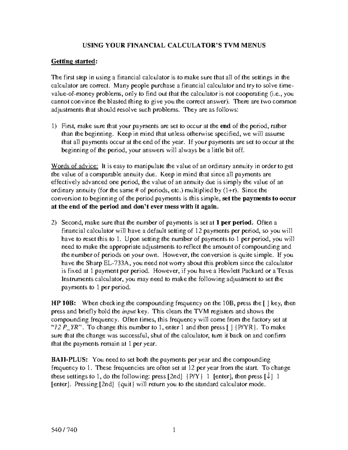 Fincalc - Financial Calculator Help - USING YOUR FINANCIAL CALCULATOR’S ...