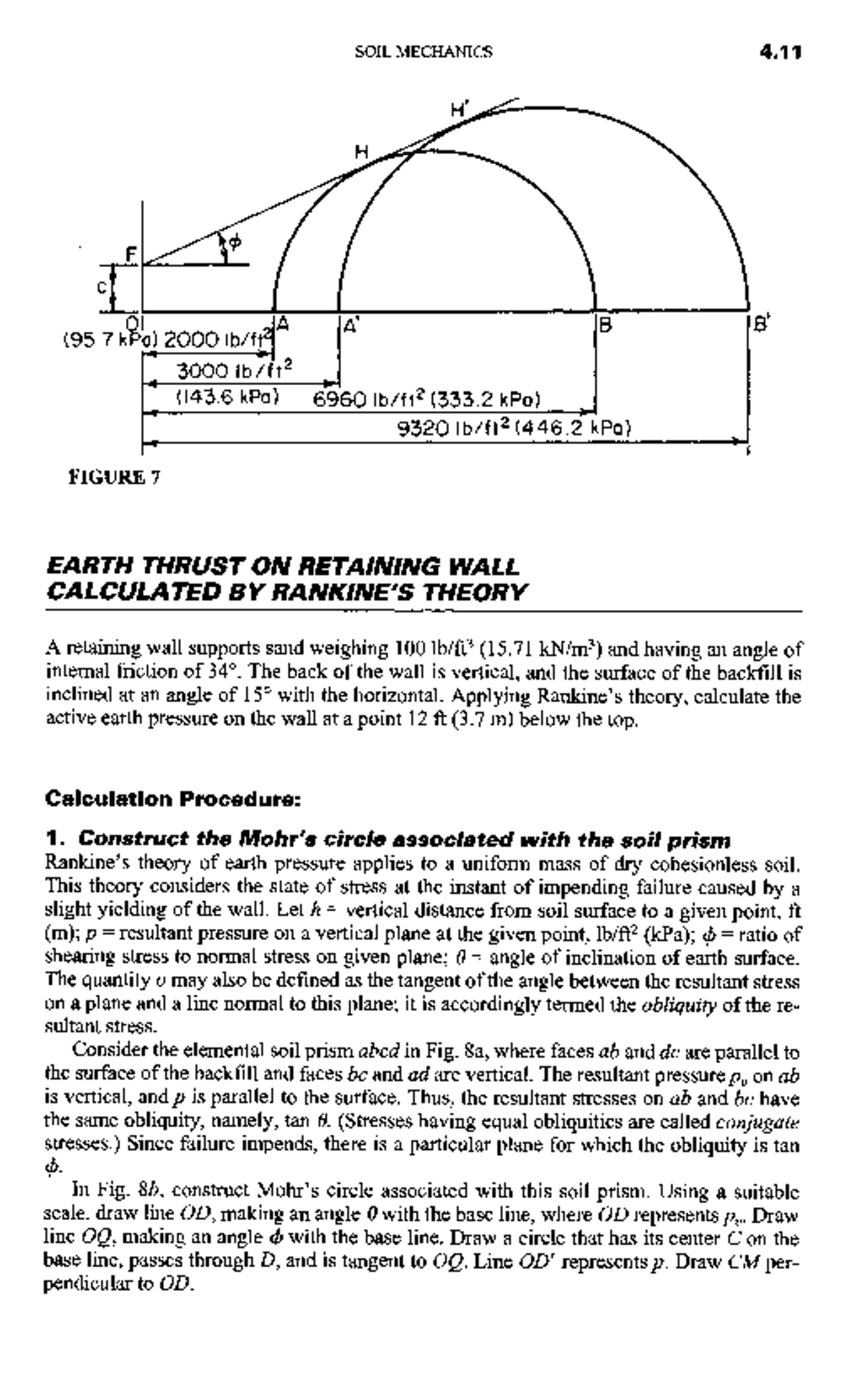 Civil-engineering-calculations (36) - FIGURE? EAATH THRUST ON RETAINING ...