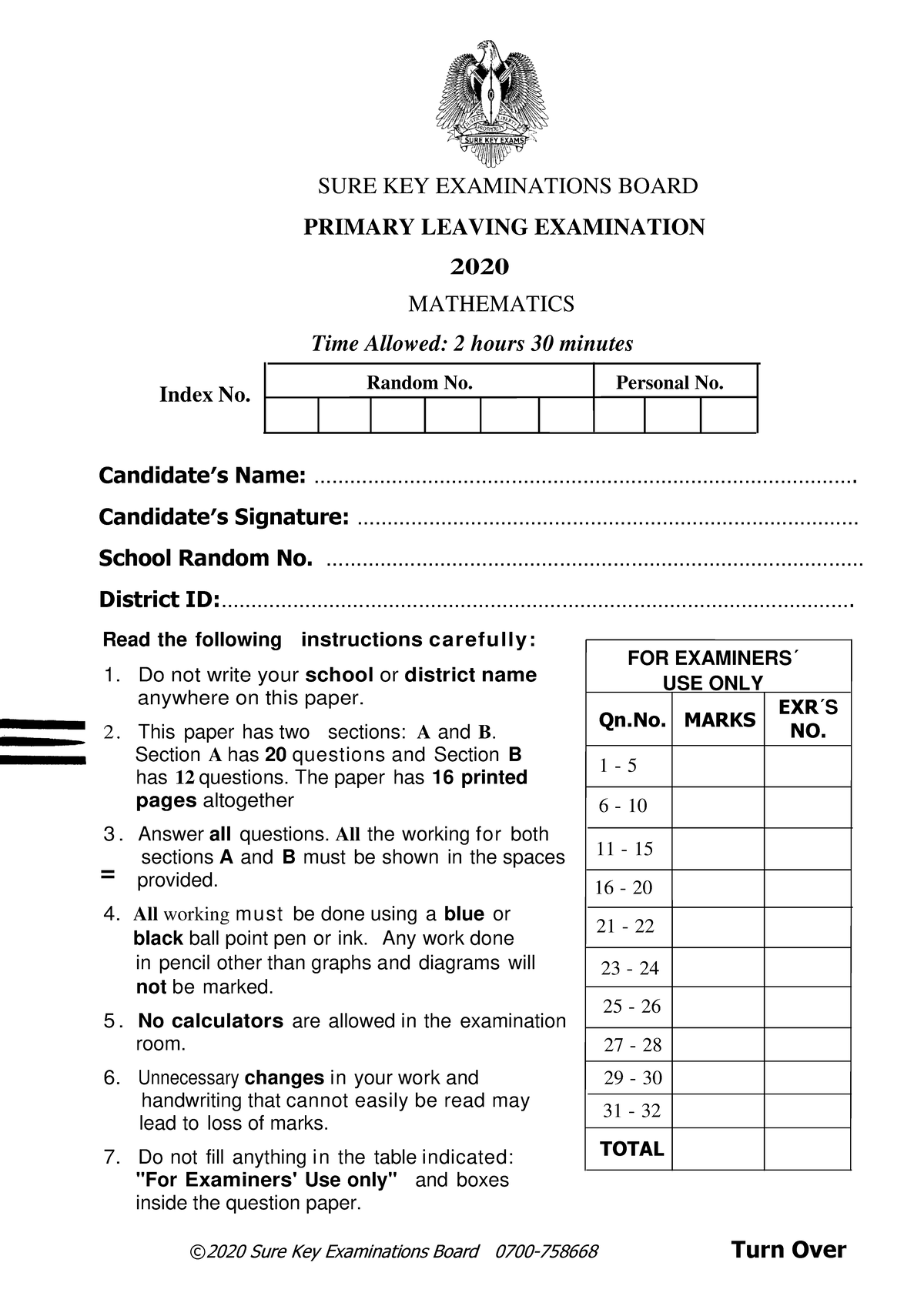 MOCK 2020 A3 - MTC - Copy - It was so nice that we enjoyed - Qn. MARKS ...