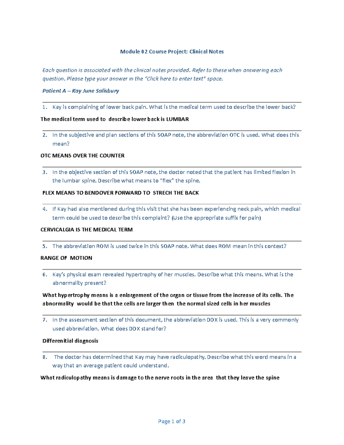 Mod02 Course Project Questions - HIM 1126C - Studocu