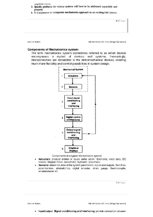 10 - Design of mechatronIcs - Studocu