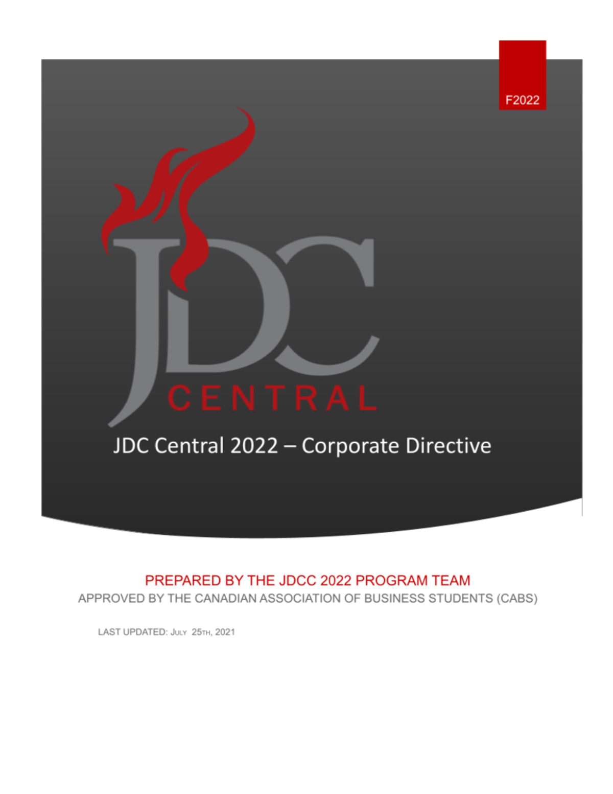 JDCC 2022 - Corporate Directive - s 1 TABLE OFCONTENTS 1 Introduction 2 ...
