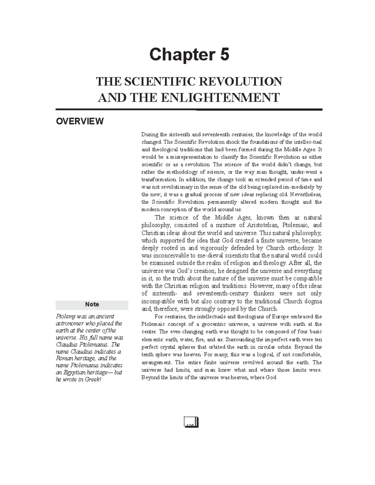 Ch05 The Scientific Revolution and the Enlightenment - Chapter 5 THE ...