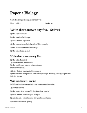 9th Class Chapter 2 Solving A Biological Problem Short QA & MCQ's ...