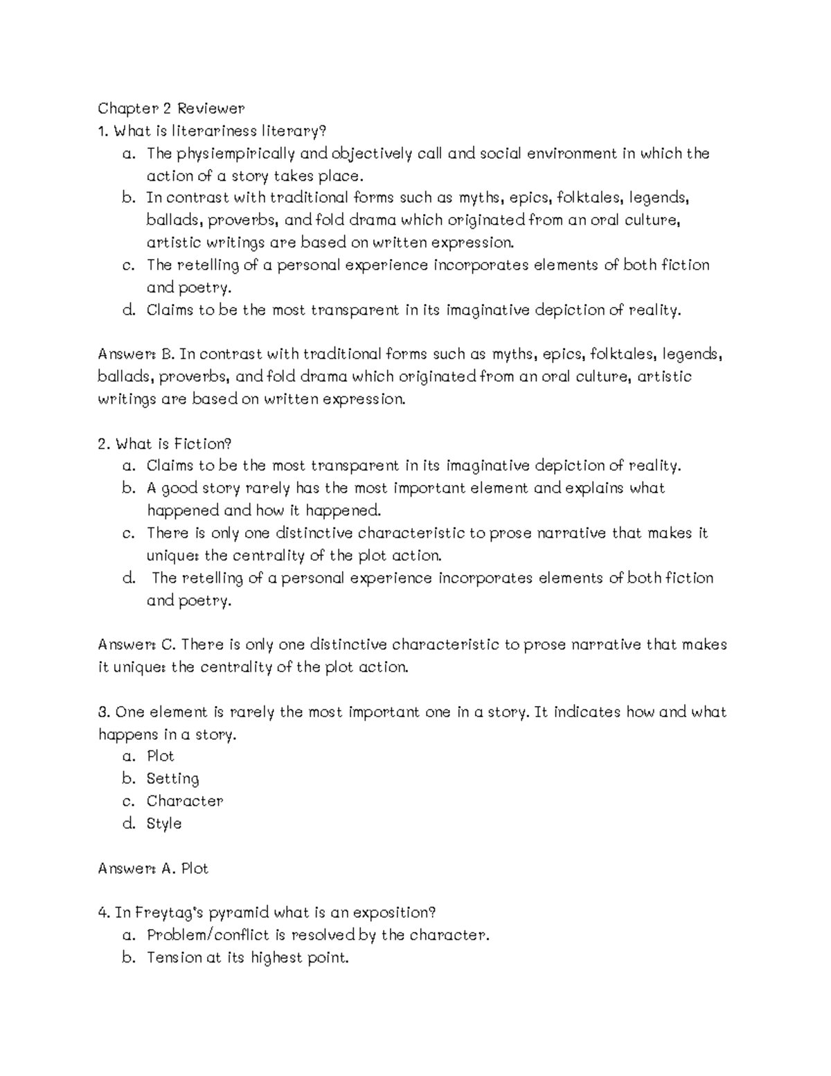 Chapter 2 Reviewer - Practice quizzes with answers materials for review ...