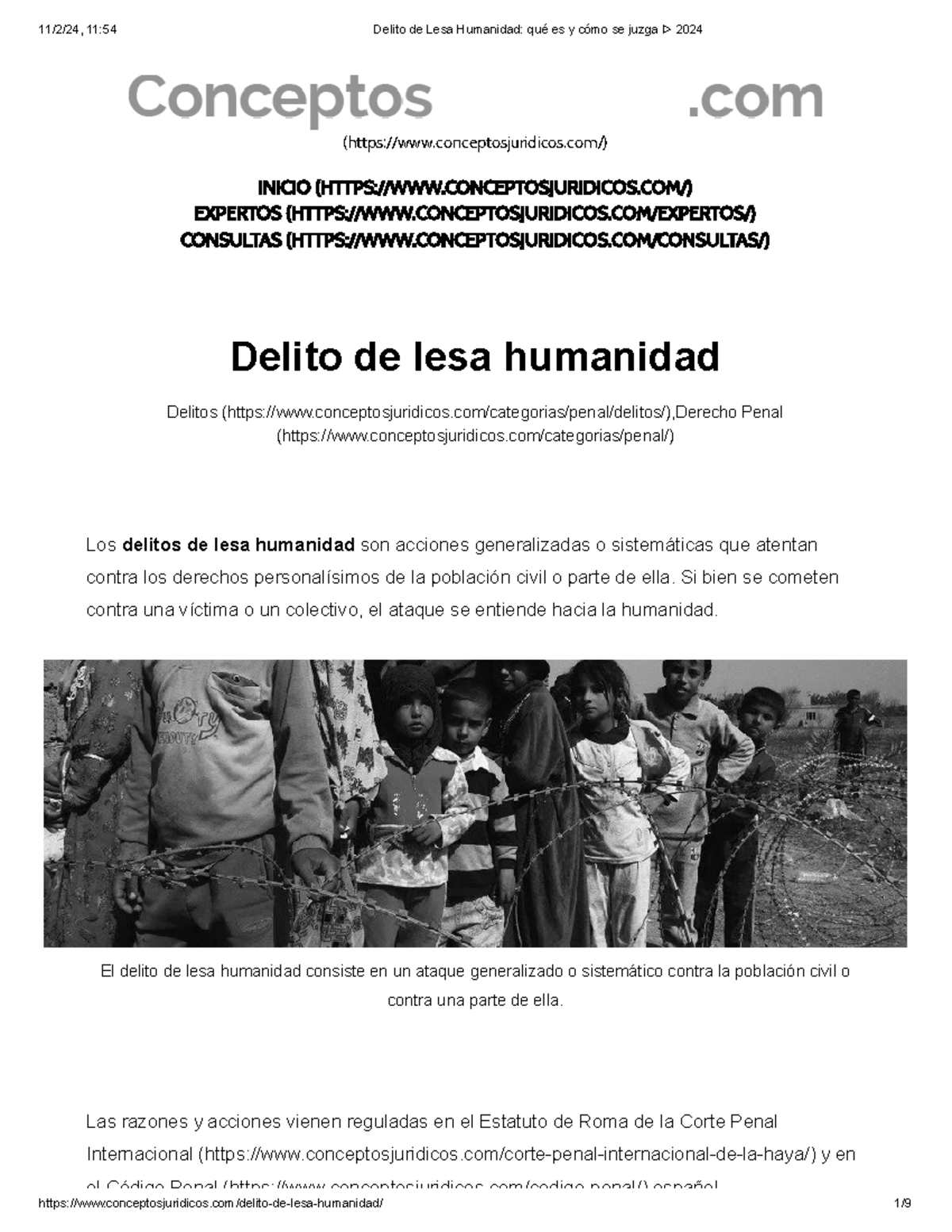 Delito de Lesa Humanidad qué es y cómo se juzga 2024 ...