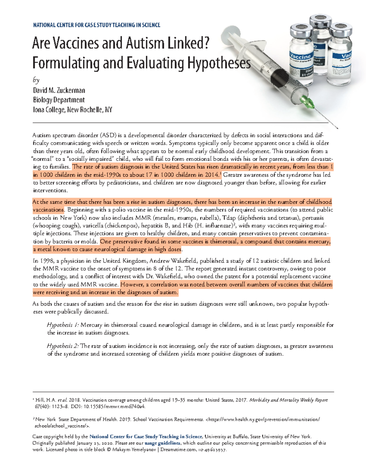 Vaccines Case Study Summer 2024 - NATIONAL CENTER FOR CASE STUDY ...