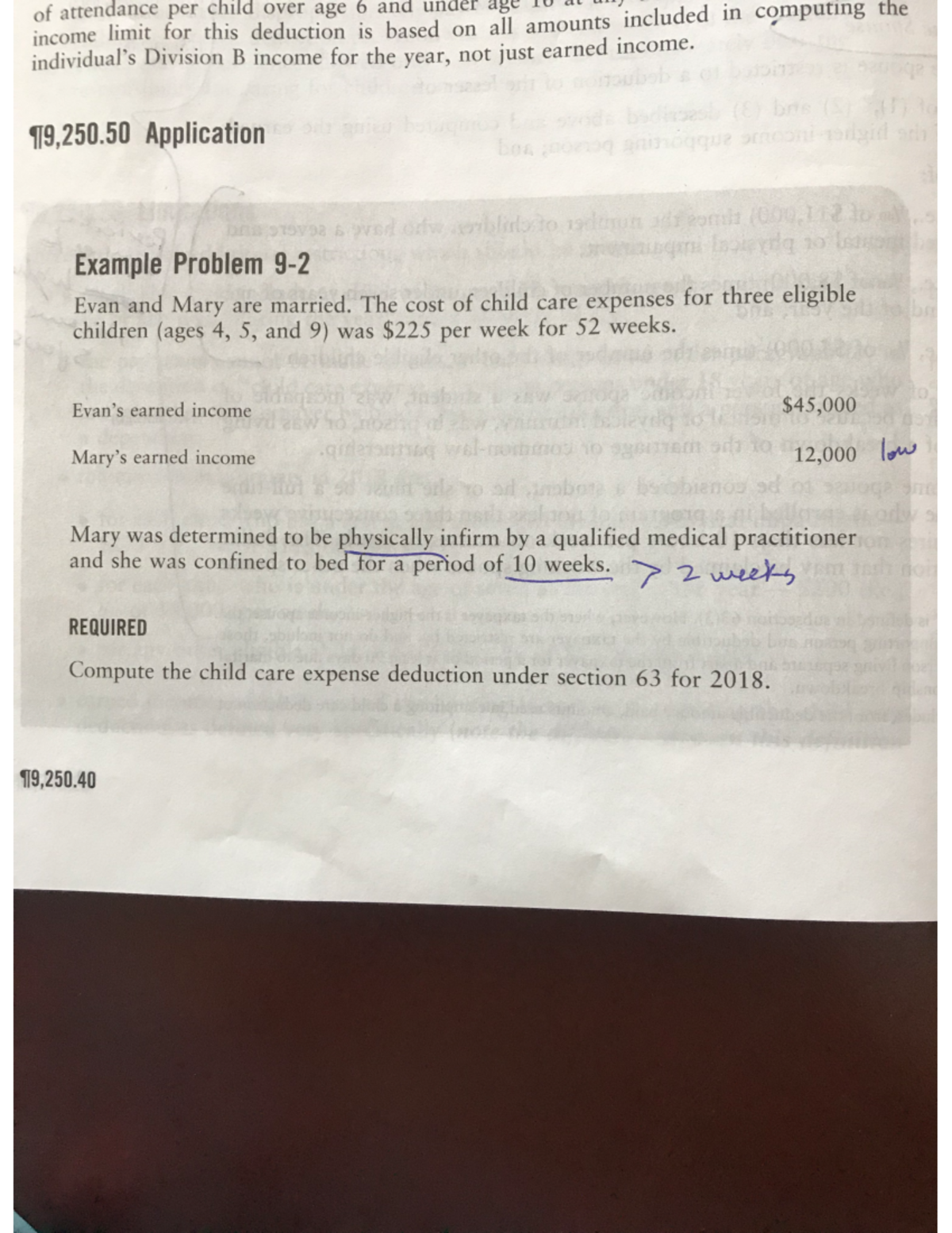 Childcare example question - ACCT 2235 - Studocu