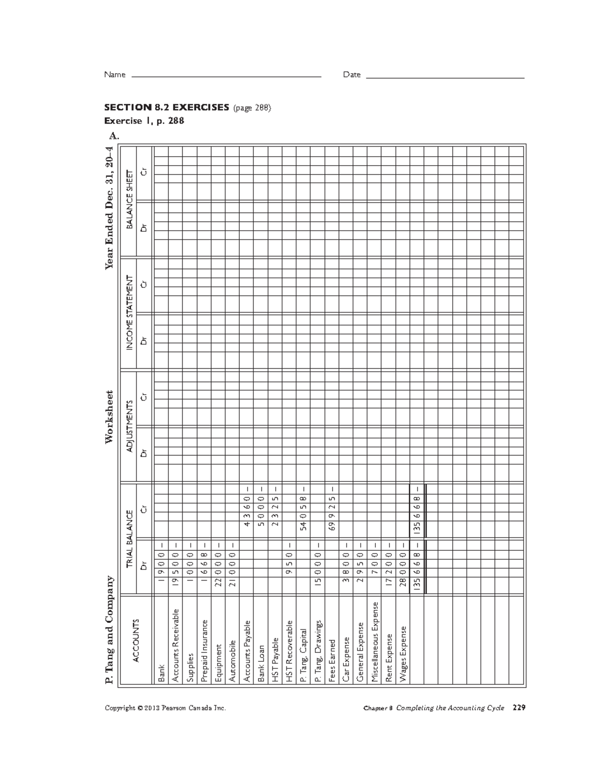 Partial Worksheets for Exam Review - SECTION 8 EXERCISES (page 288 ...
