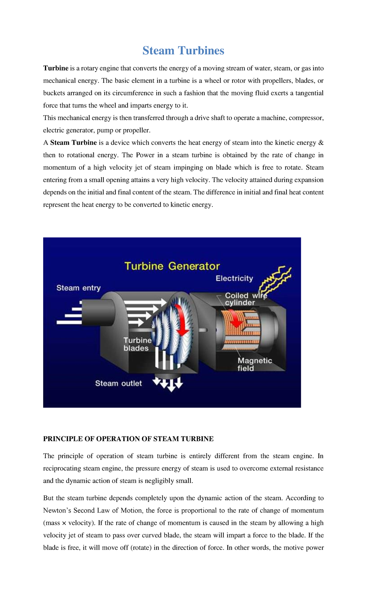 Steam Turbine Steam Turbines Turbine Is A Rotary Engine That Converts steam-turbine-steam-turbines-turbine-is-a-rotary-engine-that-converts