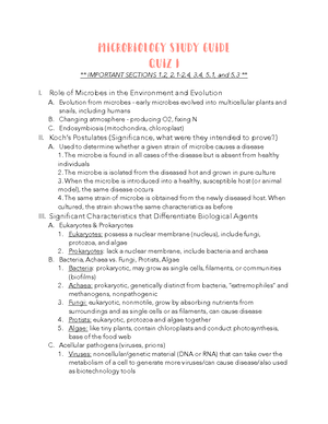 Microbiology Quiz 2 Study Guide - M 200 Quiz 2 Study Guide Review Quiz ...